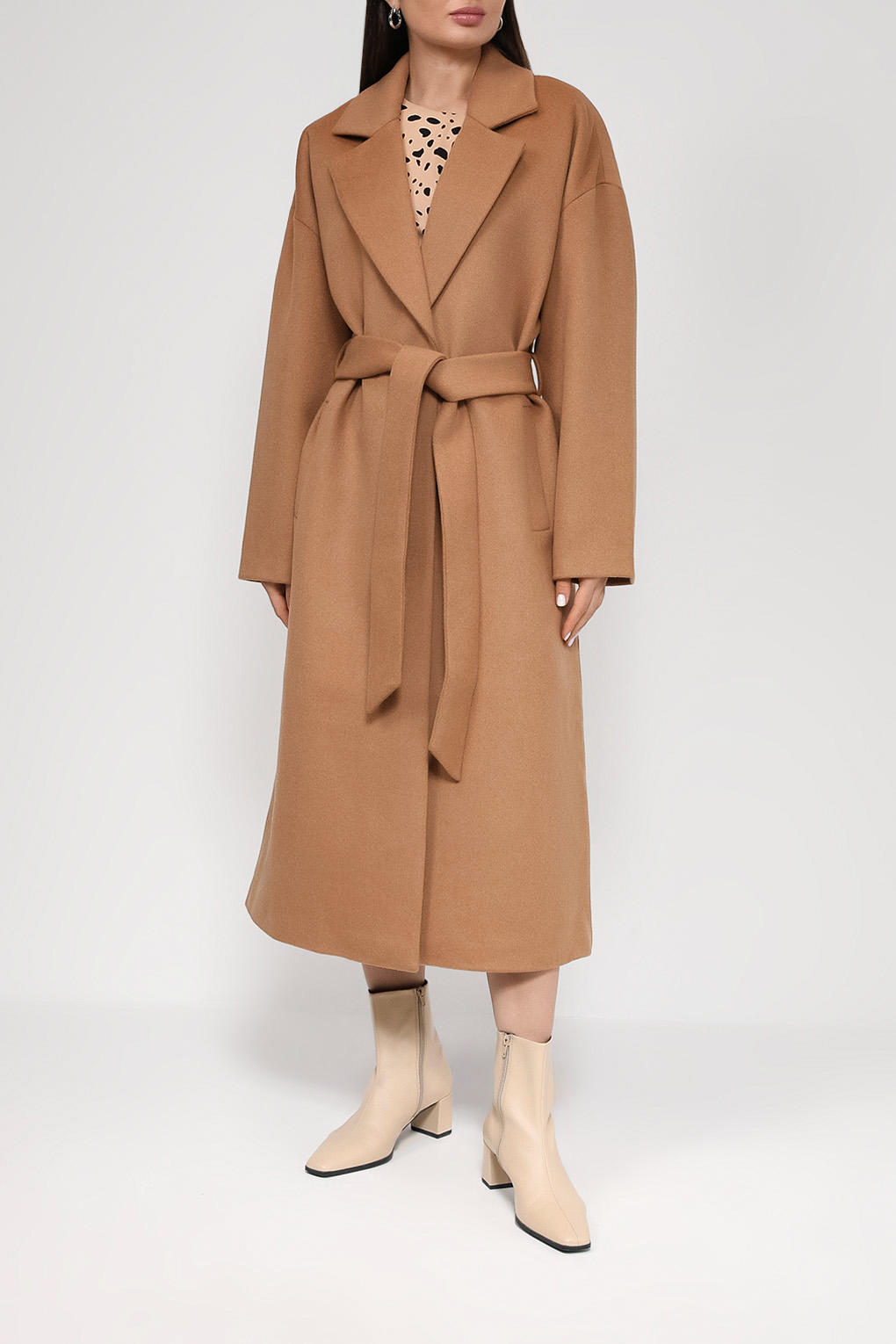 Пальто женское Belucci BL23086123MRKT коричневое 50