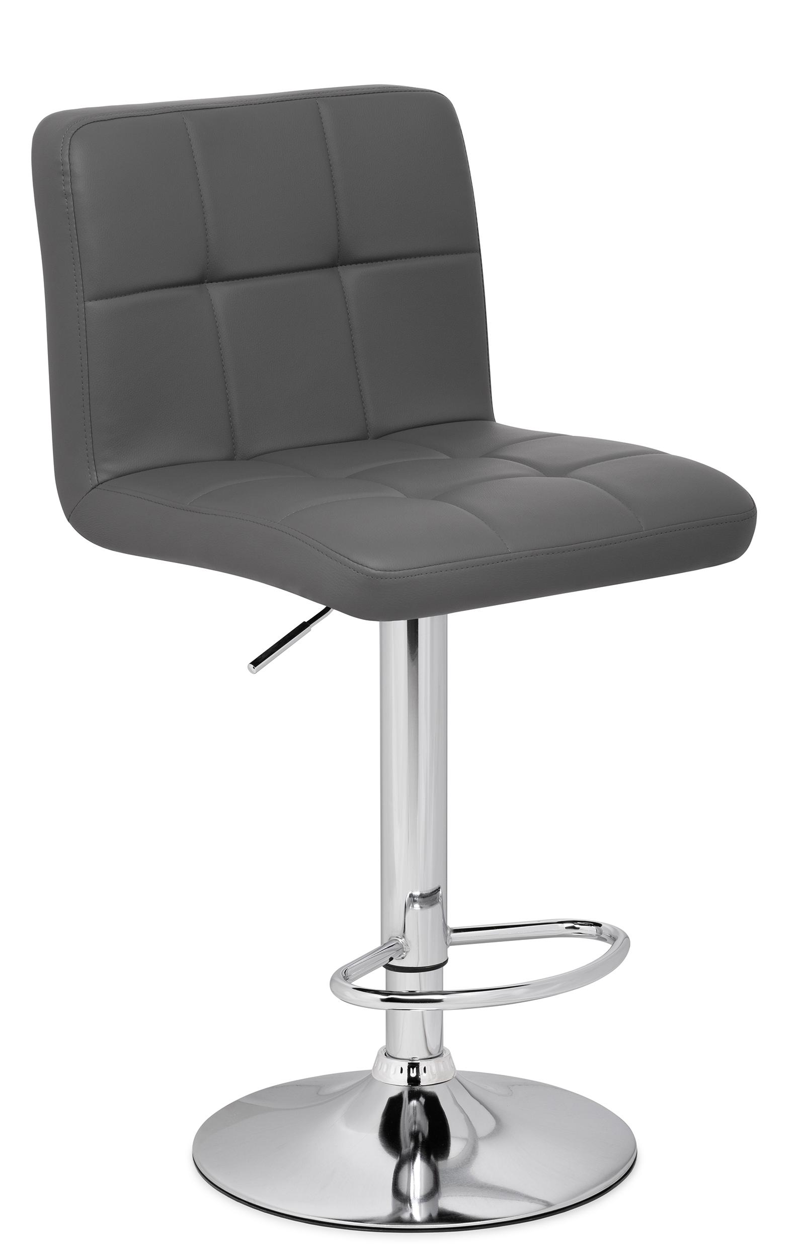 Барный стул Woodville Paskal gray / chrome