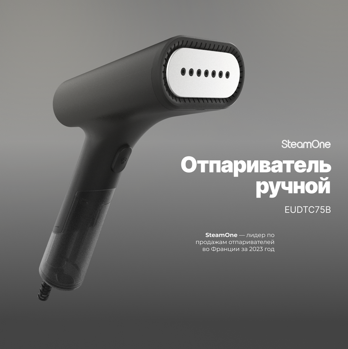 Ручной отпариватель SteamOne EUDTC75B 0.07 л черный