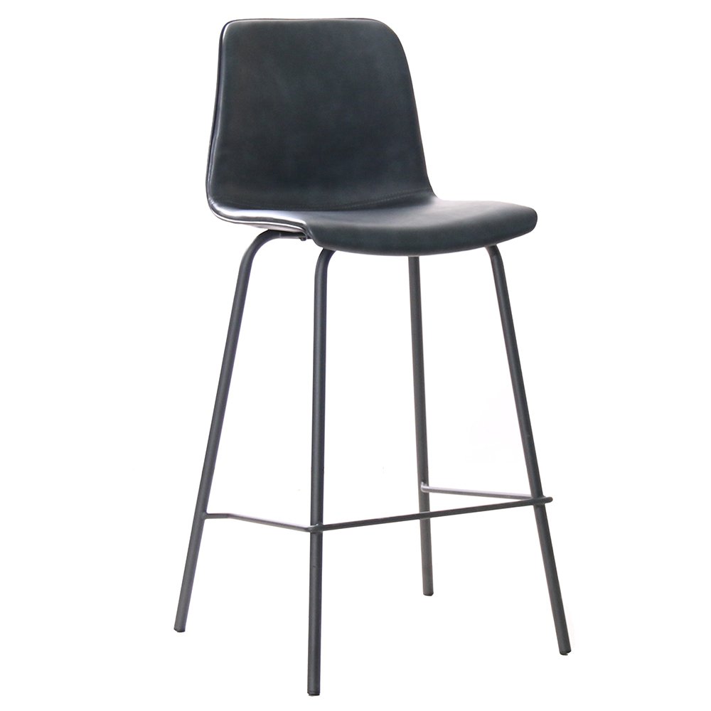 Полубарный стул Bradex Chicago FR 0790, черный/графит