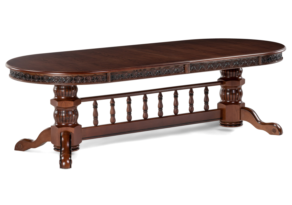 Деревянный стол Woodville Кассиль орех / коричневая патина