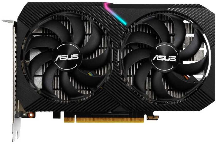 Видеокарта ASUS NVIDIA GeForce GTX 1650 DUAL MINI OC (DUAL-GTX1650-O4GD6-MINI)