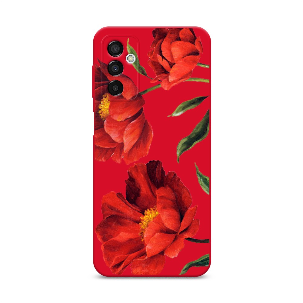 Чехол Awog на Samsung Galaxy M23 5G "Красные маки"