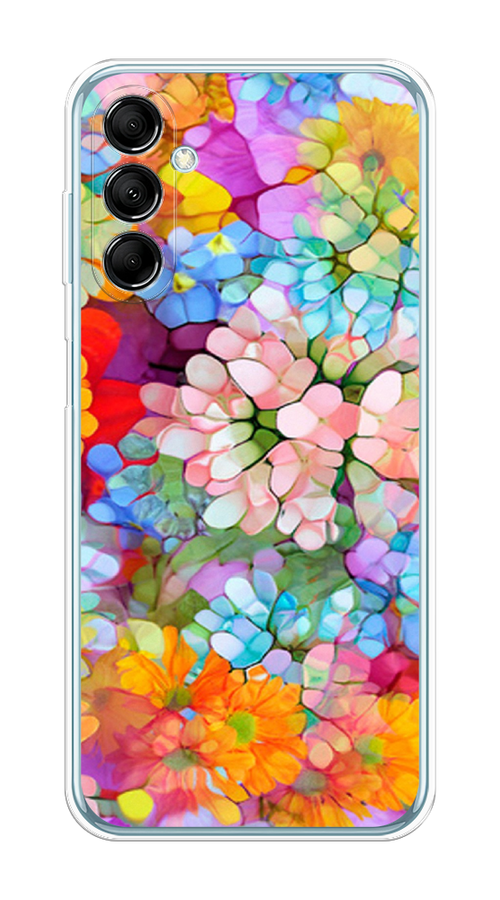Чехол на Samsung Galaxy M14 5G "Цветы витраж"