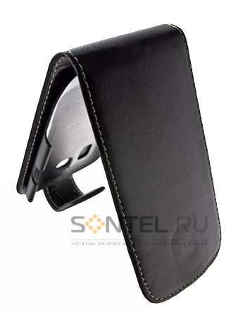 Чехол-книжка Clever Case для Samsung S5570 черный