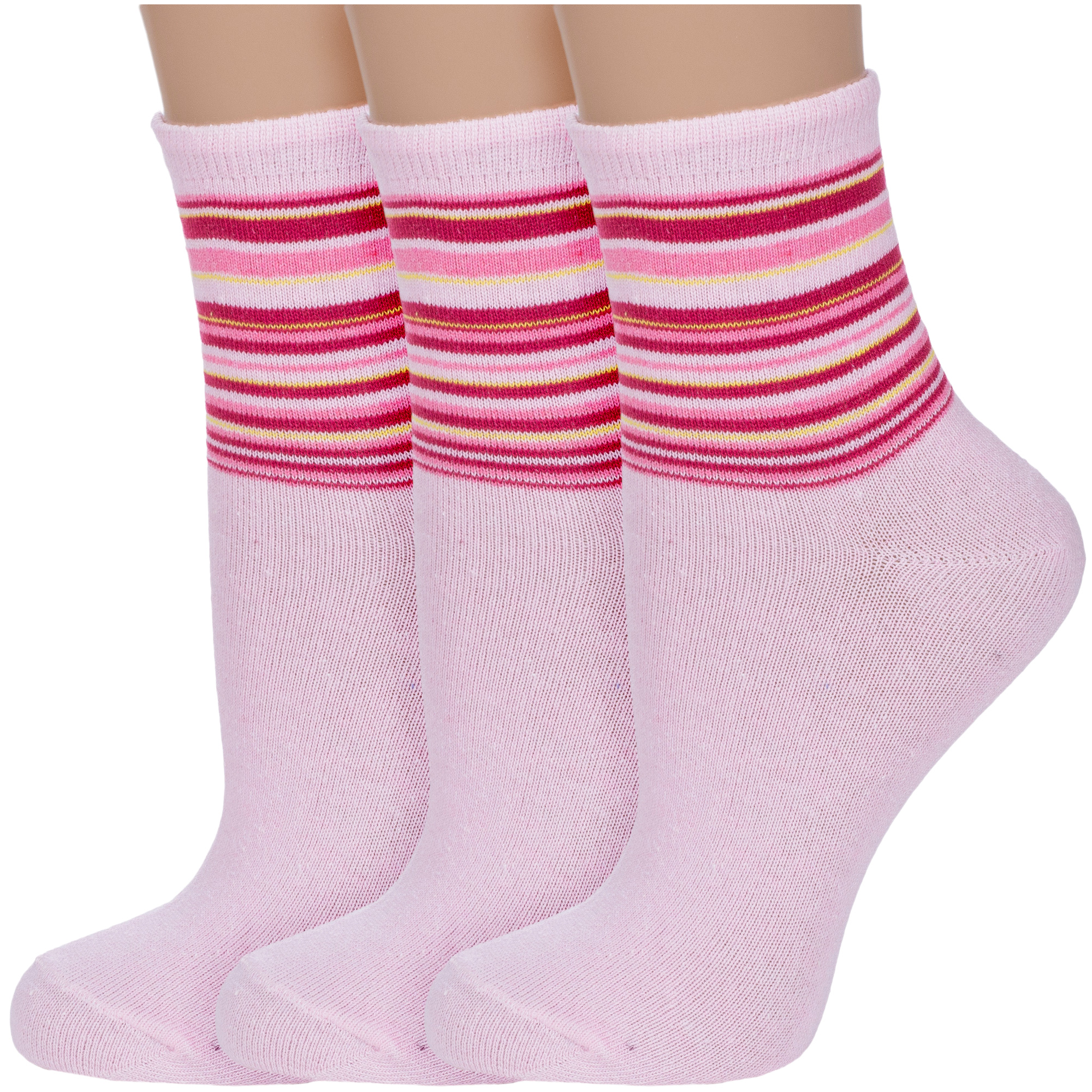 Комплект носков женских Альтаир 3-С46 розовых 23