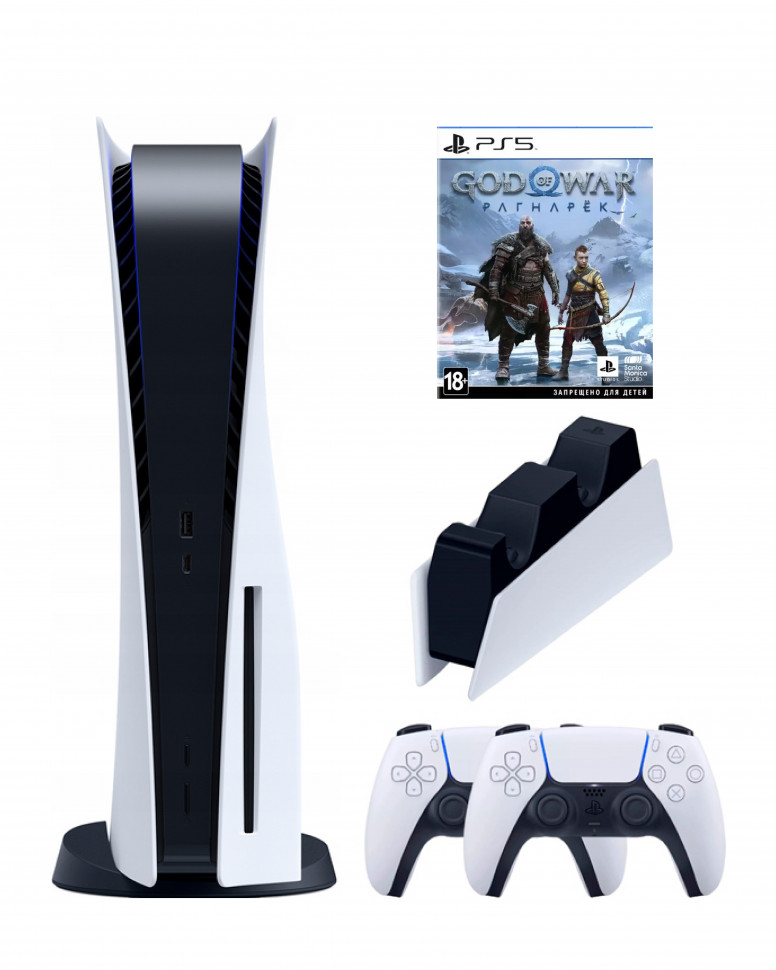 Игровая приставка Sony PlayStation 5 (3-ревизия)+2-й геймпад+ДОК-станция