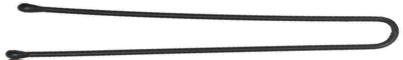 Шпильки 70 мм DEWAL, прямые, черные, 60 шт./уп. (Цв: Black)
