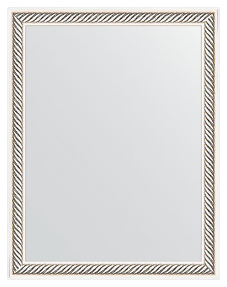 Зеркало в раме 35x45см Evoform BY 1326 витое серебро