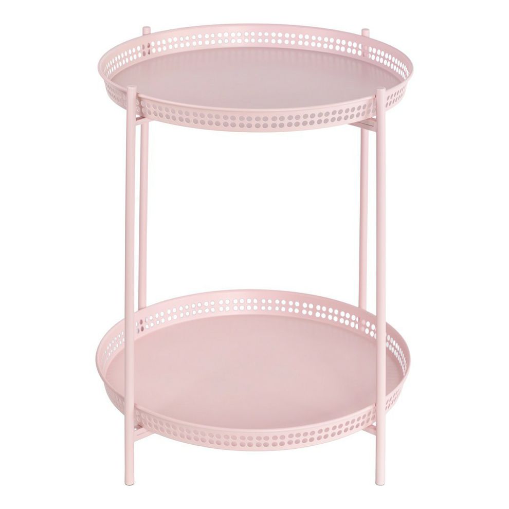Столик сервировочный Glasar 49 х 49 х 54 см розовый