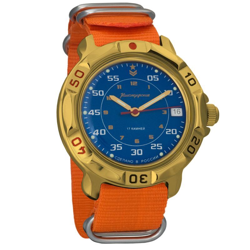 Наручные часы мужские Восток 819181 оранжевые