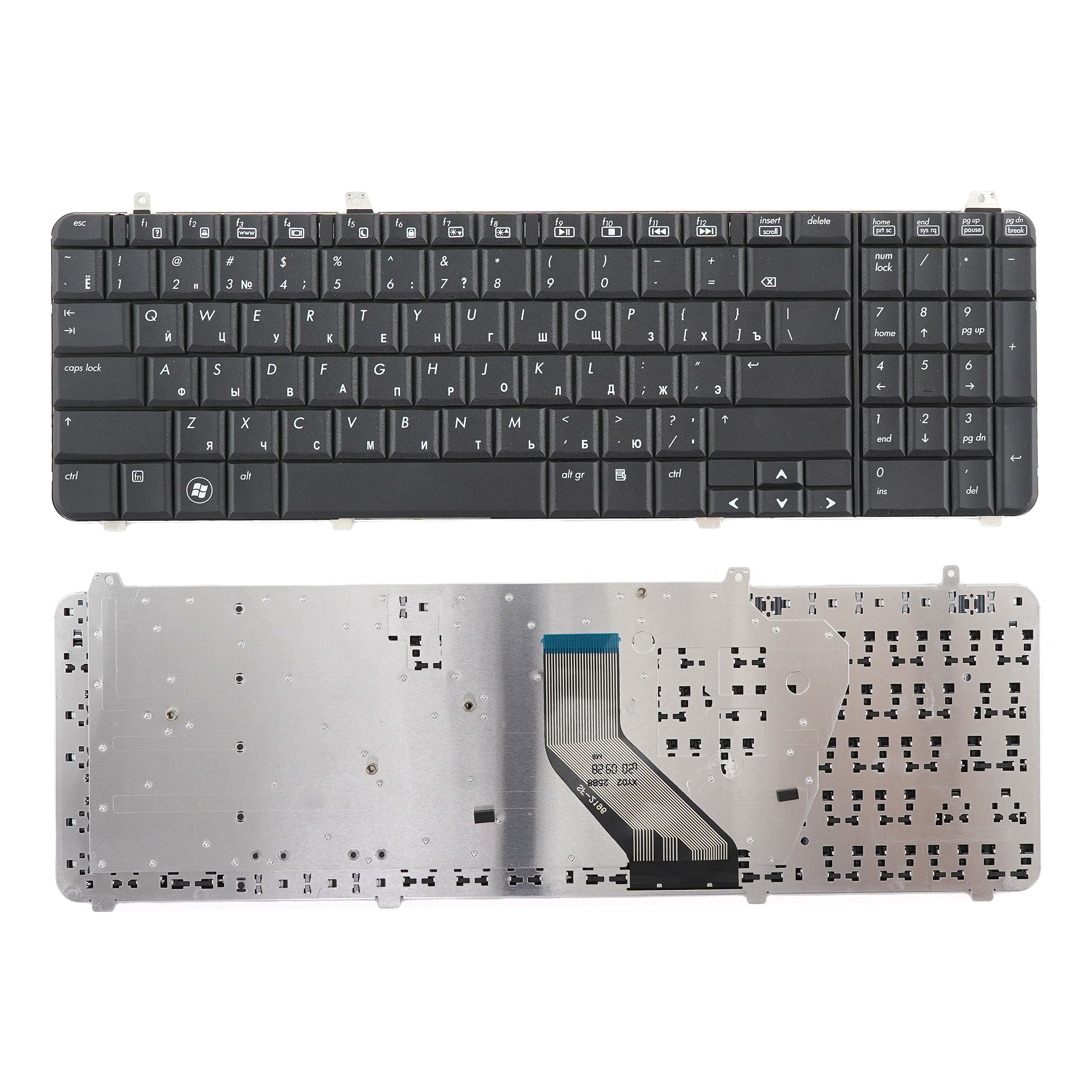 Клавиатура Azerty для ноутбука HP dv6-1000/ dv6-2000 черная