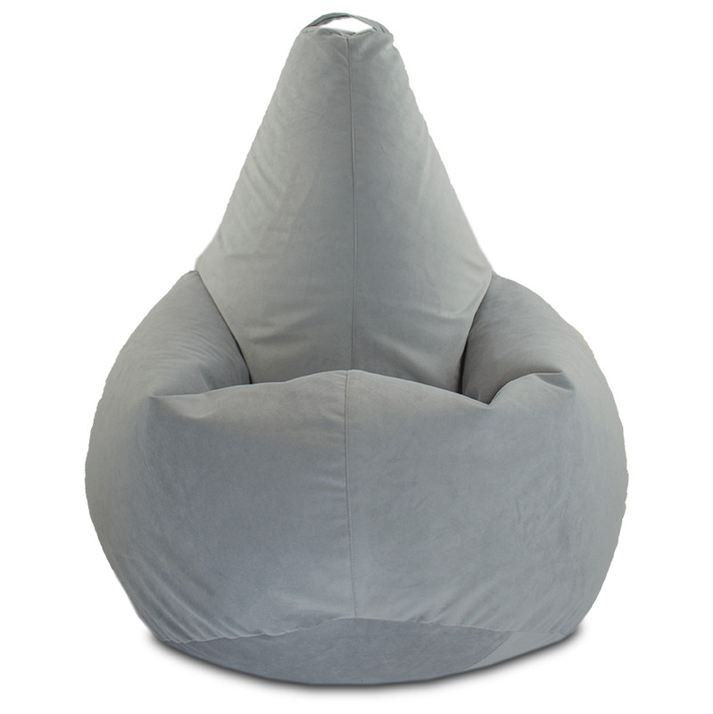 Кресло-мешок Puffmebel груша XXXL серый