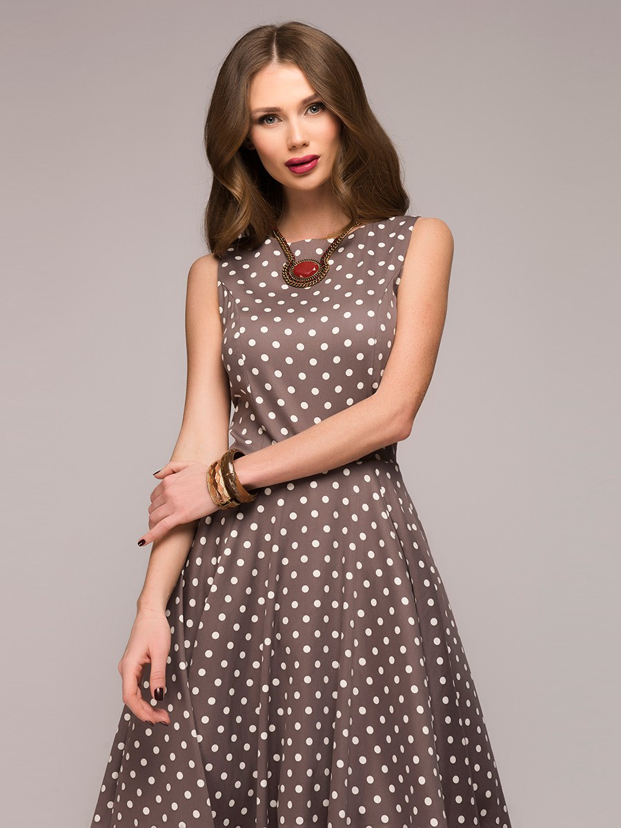 Платье женское 1001dress DM00532 бежевое 40
