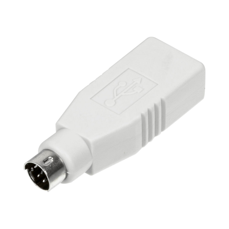 Переходник Ningbo USB A-PS/2, M-F White