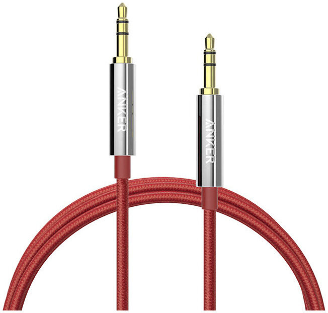 Аудиокабель Anker Auxiliary Audio Cable 1.2 м Red (A7113091)