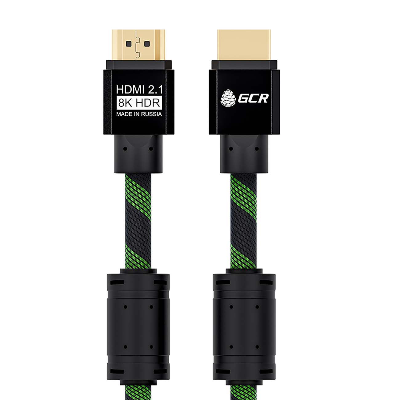 Кабель GCR HDMI - HDMI GCR-HM2101-2.0м 2м Black/Green