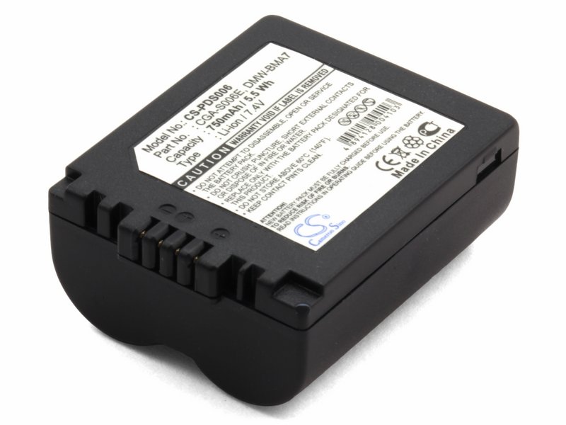 Аккумулятор для Panasonic BP-DC5-E, CGA-S006, CGR-S006E