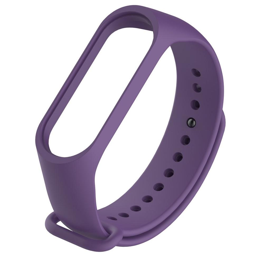 Сменный силиконовый ремешок для Mi Band 5 / Фиолетовый