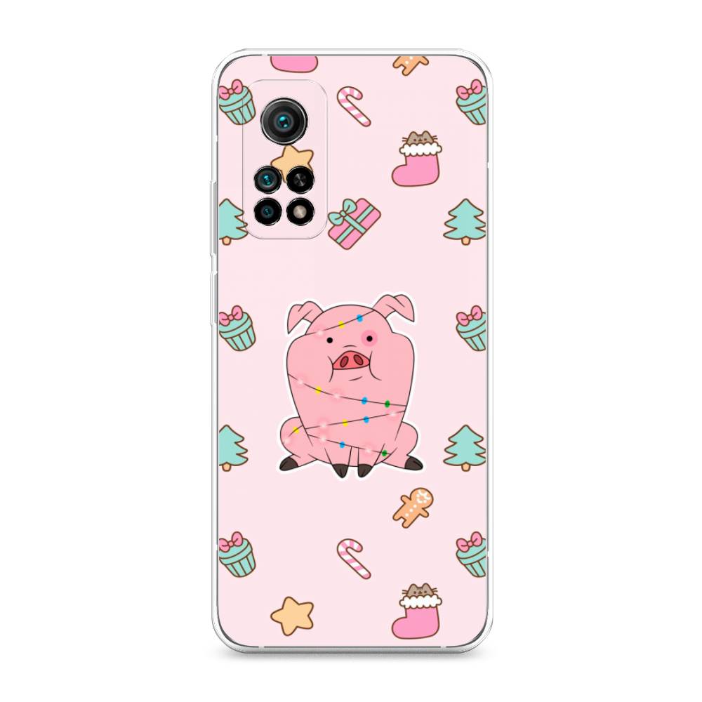 Чехол на Xiaomi Mi 10T "Розовая свинка"
