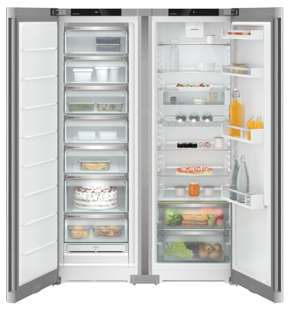 Холодильник LIEBHERR XRFsf 5220 (SFNsfe 5227 + SRsfe 5220) серебристый