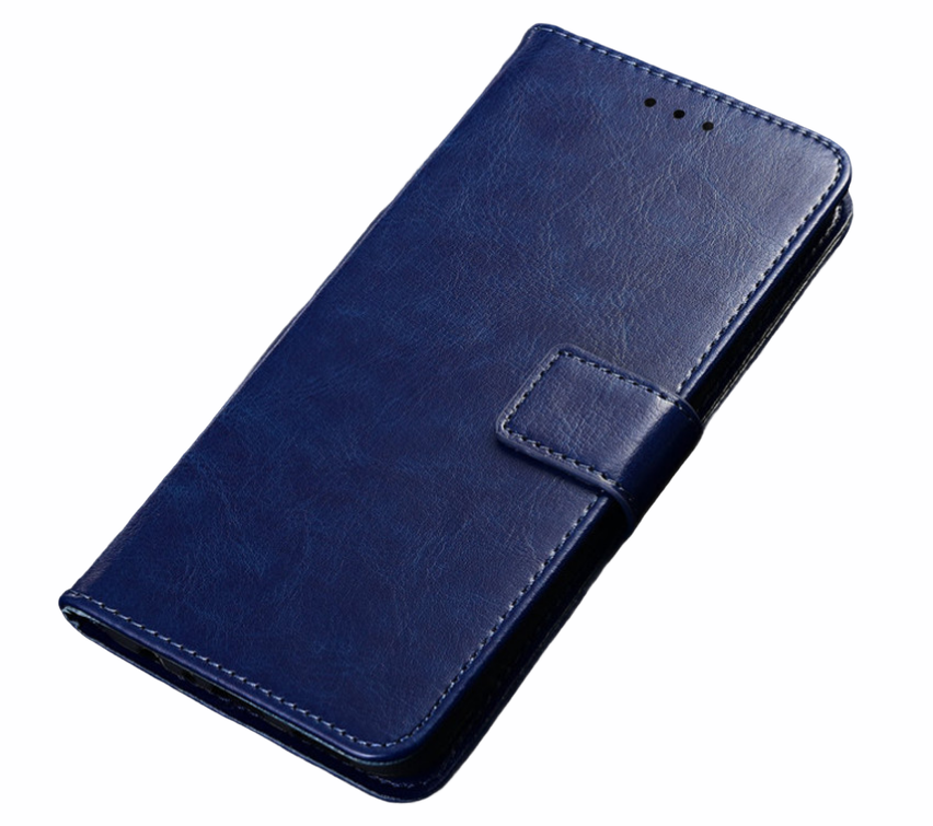 Чехол-книжка MyPads для Asus ROG Phone 5  с подставкой застежкой и визитницей синий