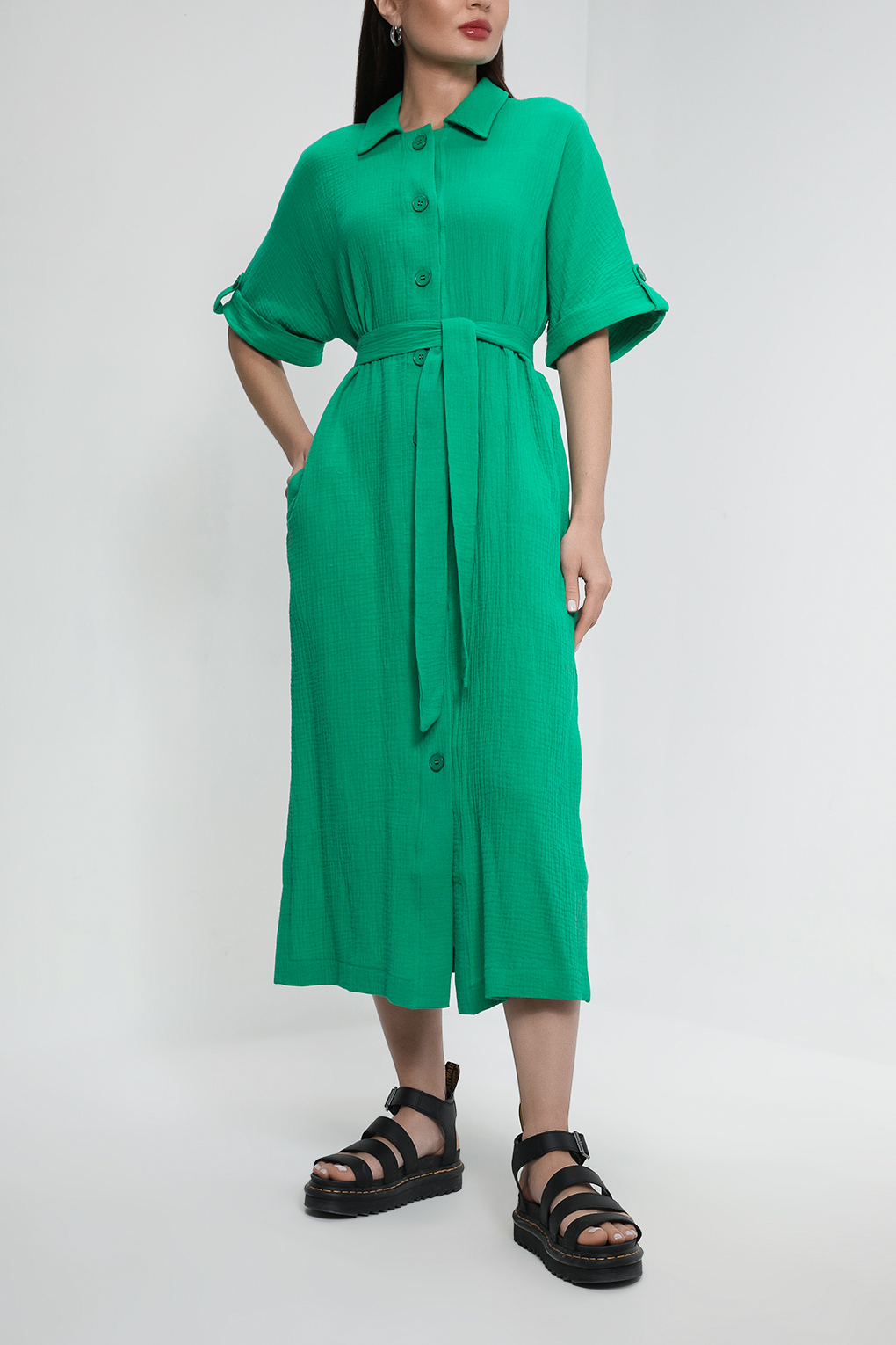 Платье женское Belucci BL23045339CD зеленое S