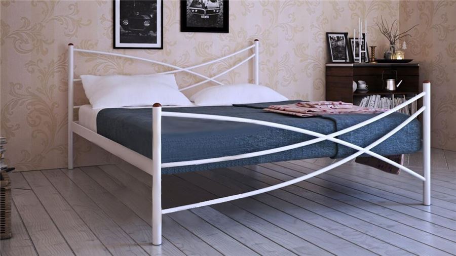 Кровать двухспальная RB Лиана 160х200 Белый