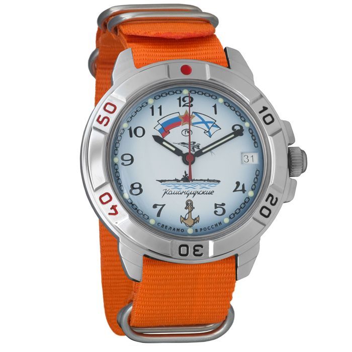 Наручные часы мужские Восток 431241 оранжевые