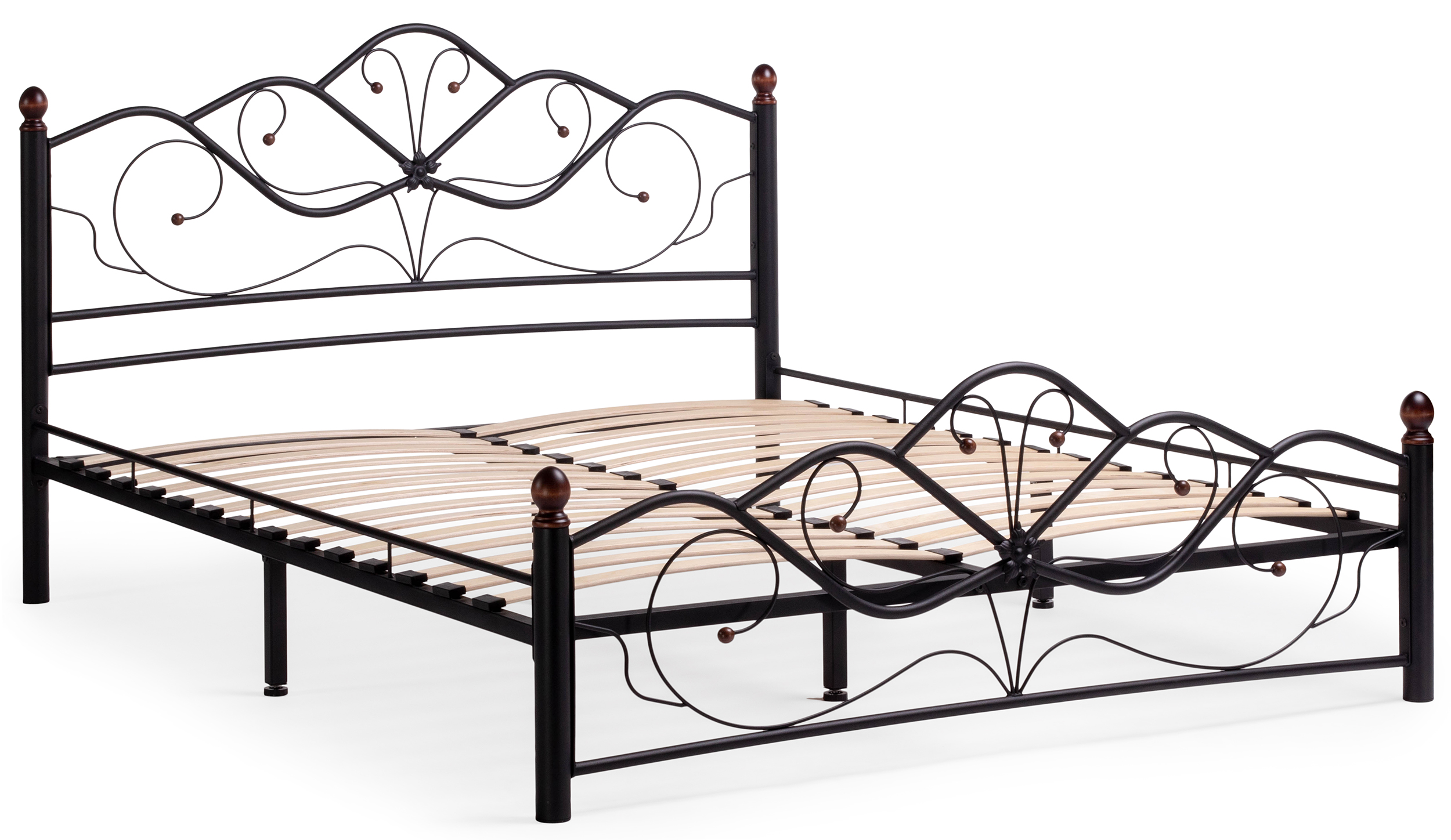 Двуспальная кровать Woodville Виктори 2 160х200 Черный