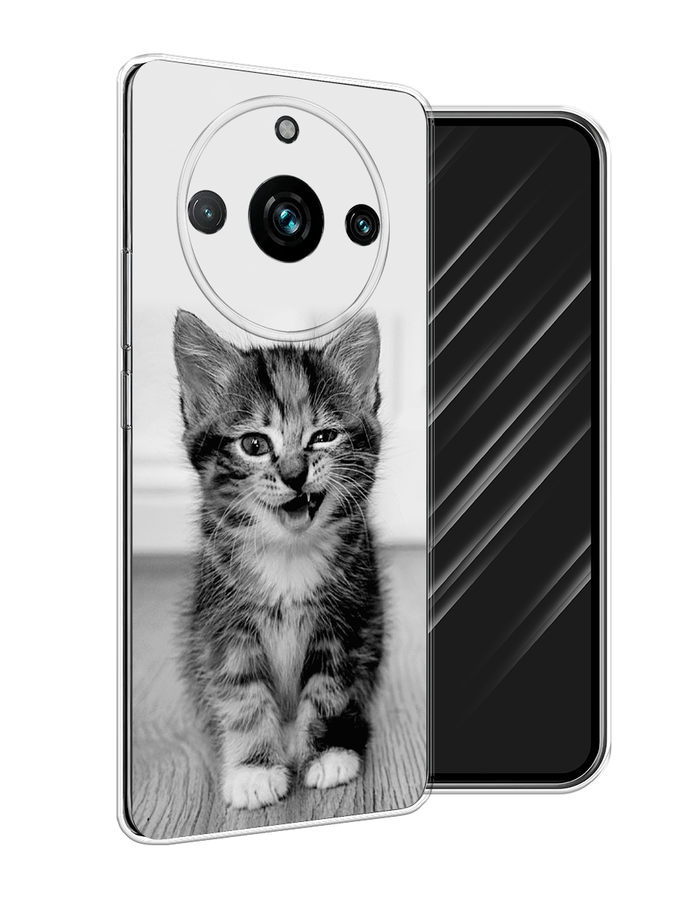 Чехол Awog на Realme 11 Pro+ "Подмигивающий котенок"