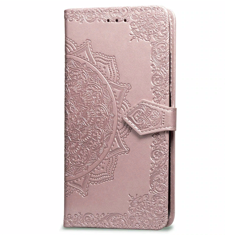 Чехол-книжка MyPads для Redmi 8A розовый с красивыми загадочными узорами женский детский п