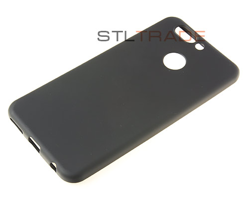 Силиконовый чехол TPU Case Металлик для Huawei Nova 2+ черный