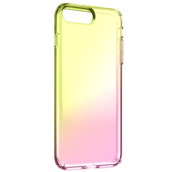 Чехол для iPhone 7/8 Plus Rainbow 2 желто-розовый