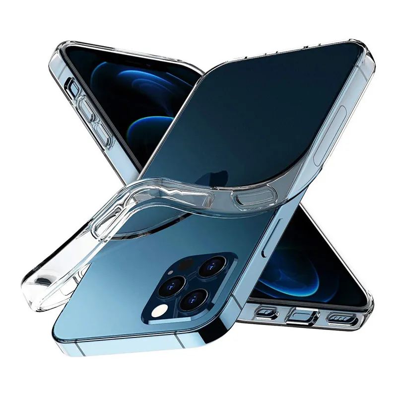 Чехол на Apple Iphone 13 Pro Max / айфон 13 Pro Max, силиконовый, прозрачный