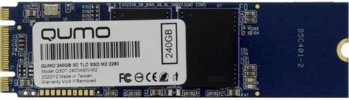 SSD накопитель QUMO Novation M.2 2280 240 ГБ (Q3DT-240GAEN-M2)