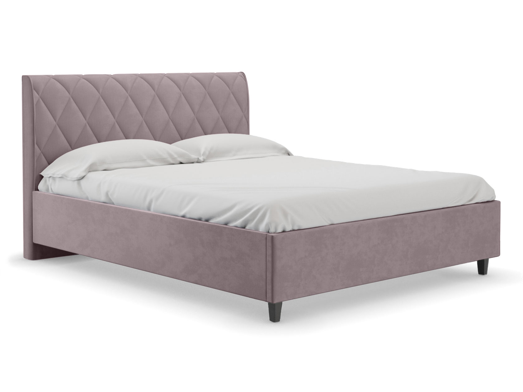 Кровать с подъемным механизмом Первый Мебельный Фостер Розовый, велюр 160х200 см