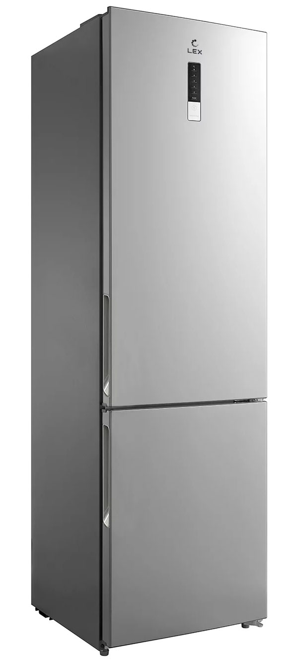 Холодильник LEX LKB201.2IXD серебристый