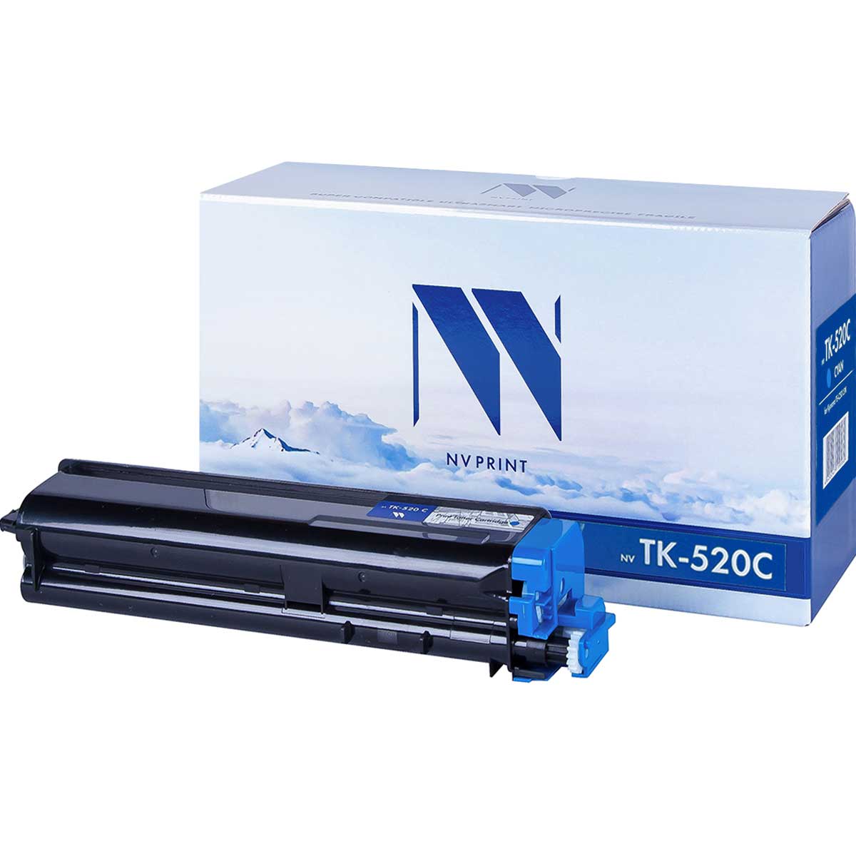 Картридж для лазерного принтера NV Print TK520C, голубой