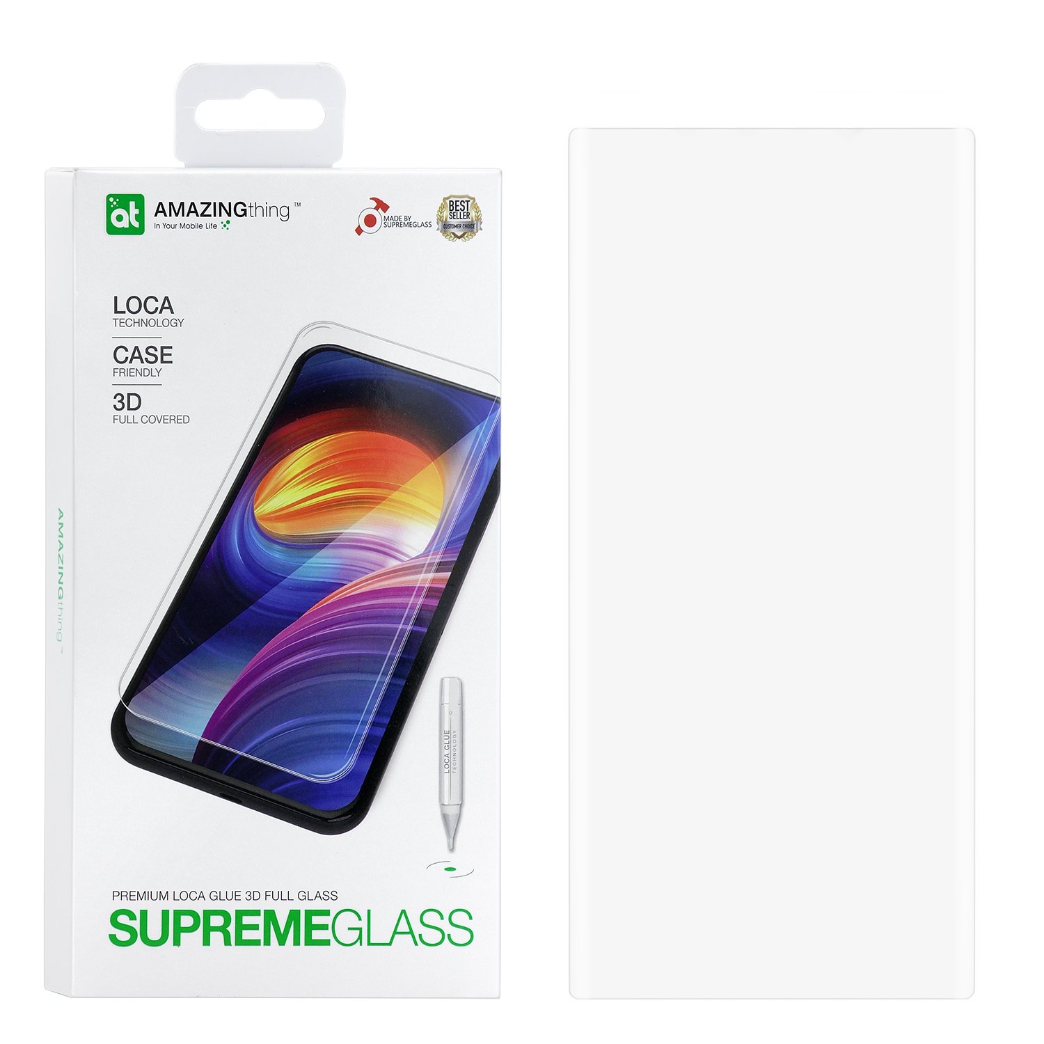 Защитное стекло AMAZINGthing UV-Full Glue 3D Transparent 0.33mm для Samsung Galaxy Note 10