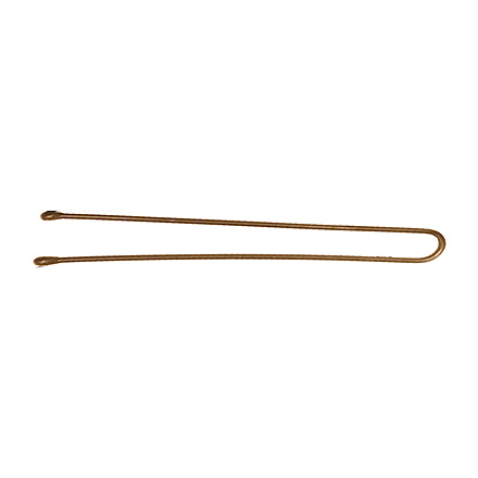 Шпильки прямые Dewal, коричневые, 70 мм, 60 шт.