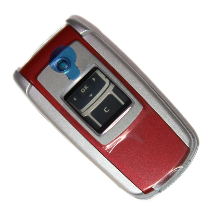 Корпус для Samsung M300 с клавиатурой <серебристо-красный>