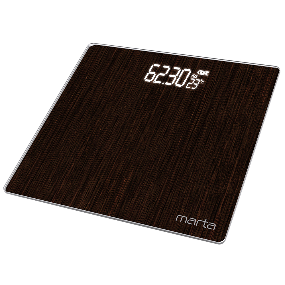 Весы напольные Marta MT-SC3604 коричневые, черные
