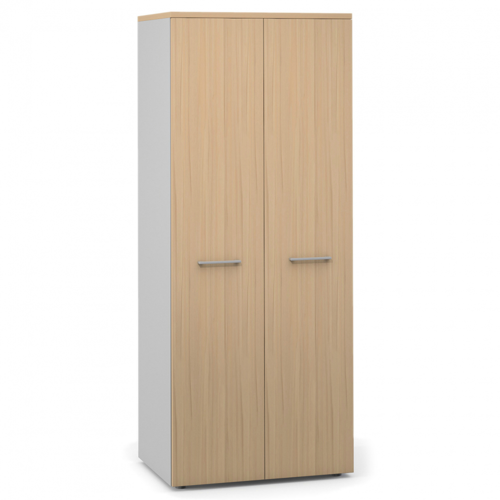 Шкаф двухстворчатый ШАТУРА Unica 57.5x80.2x197.5 серый / светлое дерево
