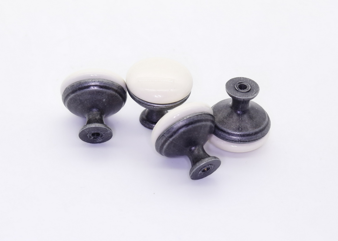 Ручка-кнопка BRANTE RK.1426.BG.ON.F20 керамика-чёрный никель комплект 4 шт