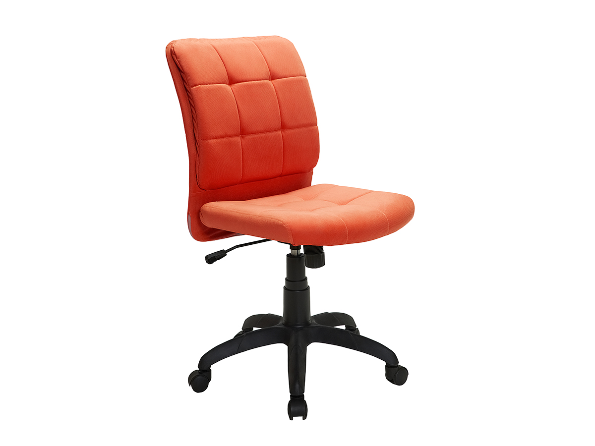 Детское компьютерное кресло  Кресловъ КР-555, черный пластик, оранжевое