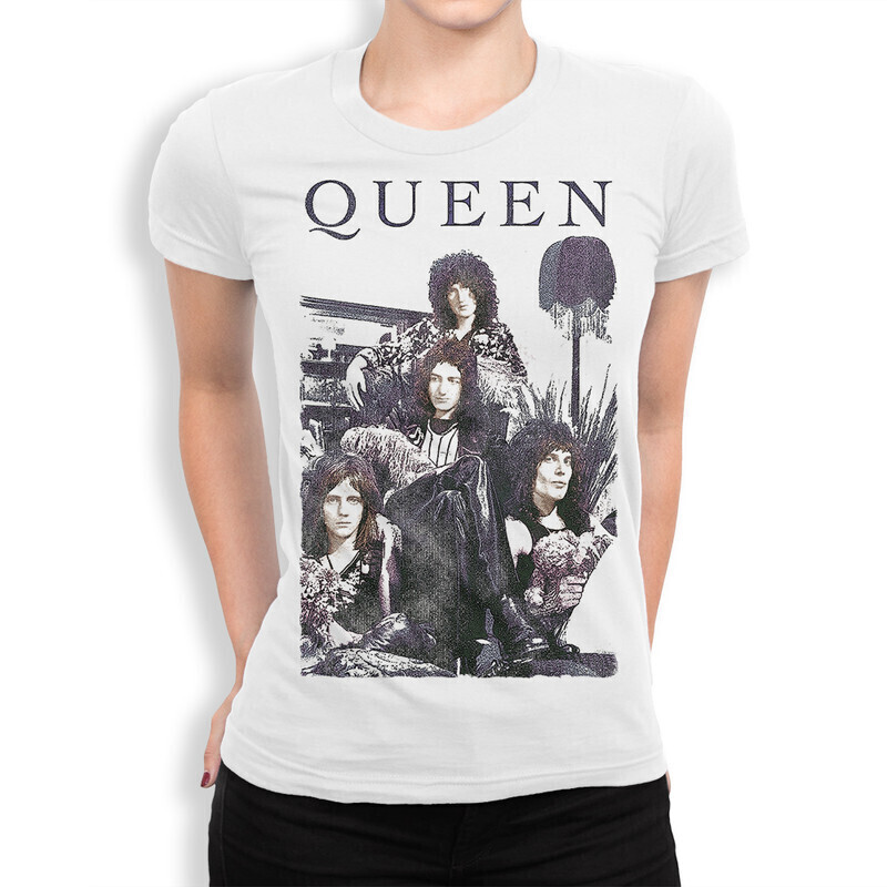 Футболка женская Dream Shirts Фредди Меркьюри Queen 1000572-1 белая 3XL