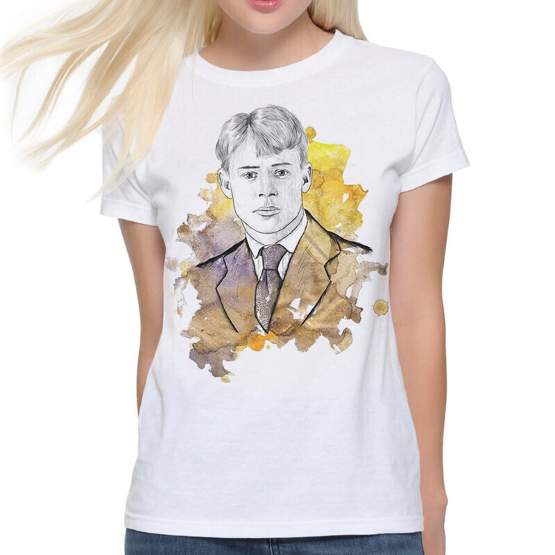 Футболка женская Dream Shirts Сергей Есенин 1000473-1 белая S