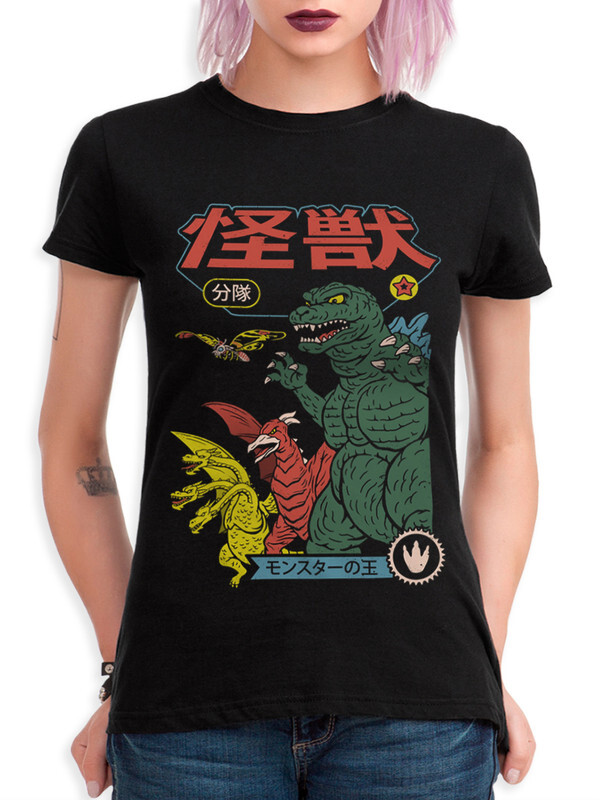 Футболка женская Dream Shirts Годзилла - Godzilla GOD-145568-1 черная 2XL