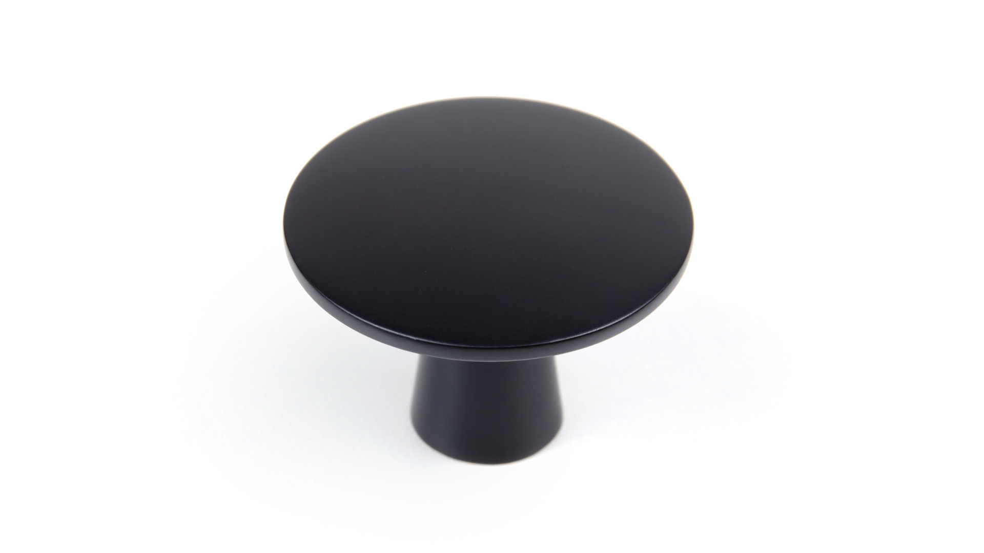 Ручка мебельная кнопка RC035BL.4, цвет чёрный матовый